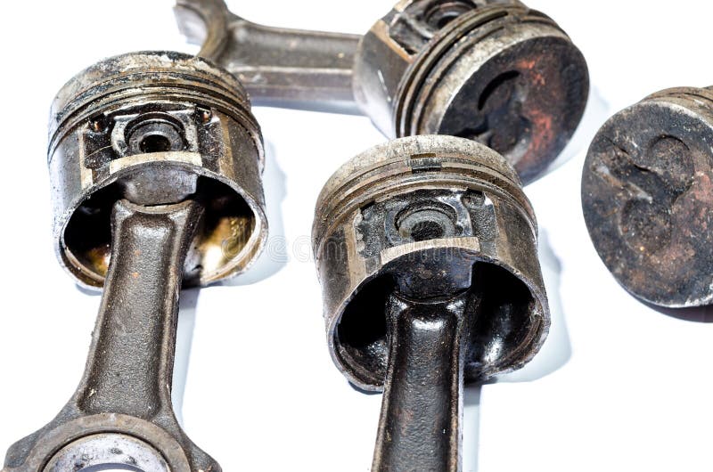 Used engine piston stock image. Image of used, groove - 40168815