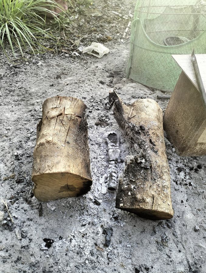 Used firewood stock photo. Image of firewood, cinders - 289420268