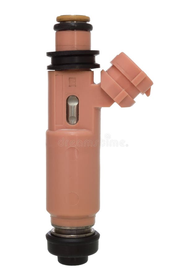 Used Fuel Injector on a White Stock Image - Image of piston, power ...