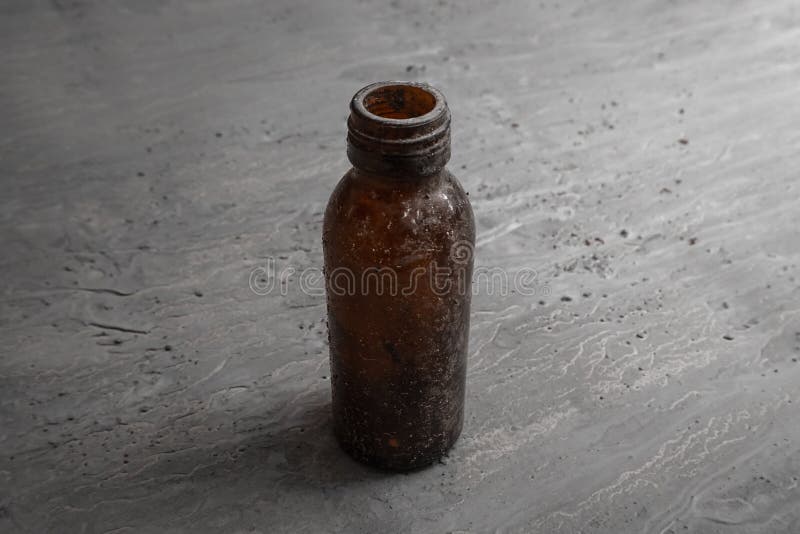 Used Glass Bottles on the Floor Stock Photo - Image of wood, ceramic ...