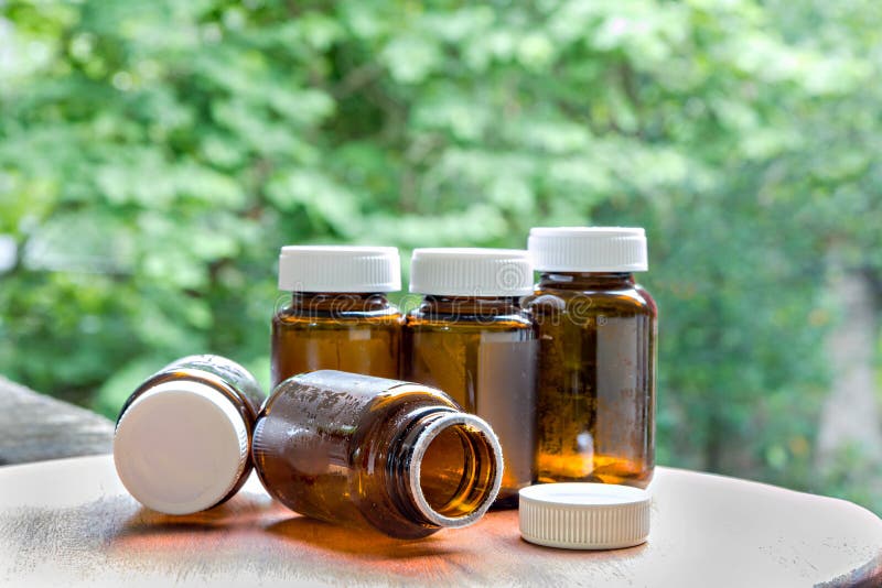 Used glass bottles stock image. Image of collection, design - 58388721