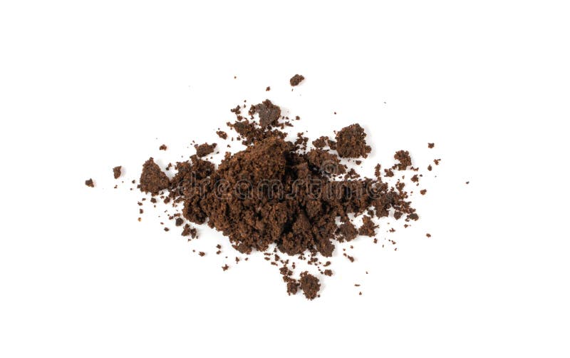 Used Grinding Coffee Waste Isolated, Pressed Coffee Scrub Stock Image ...