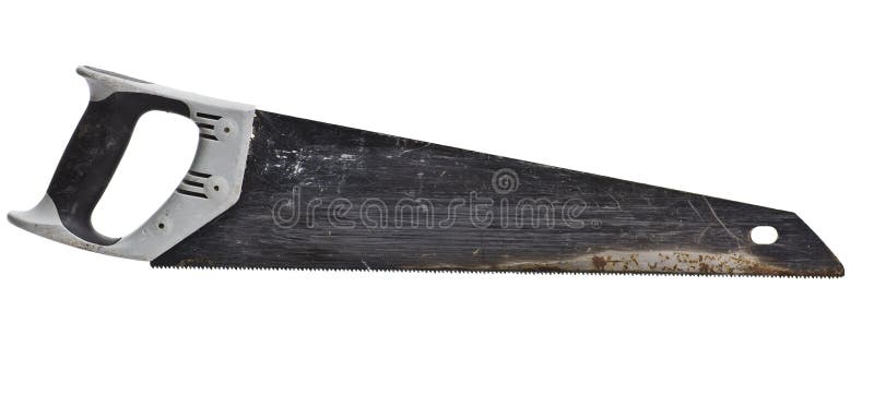 Used hand saw stock image. Image of isolated, horizontal - 21301513