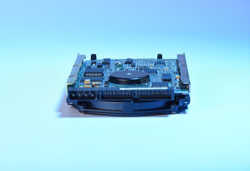 Two Blue Computer Memory Cards Isolated on a White Background Stock ...