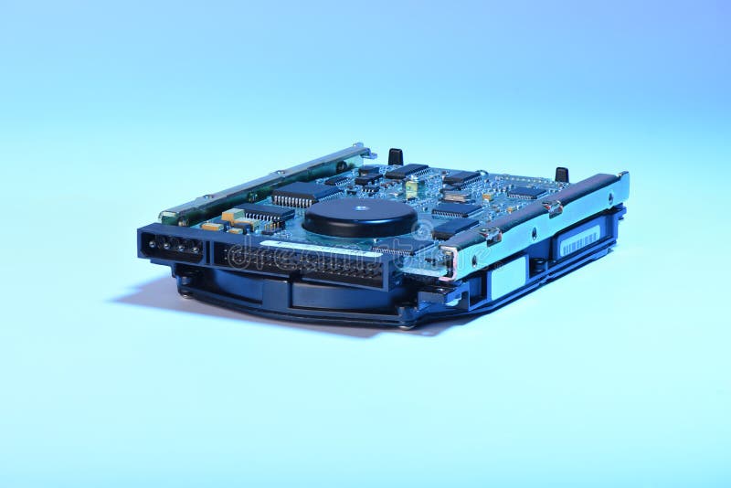 Used Hard Disk Isolated on White Background. Dust Stock Image - Image ...