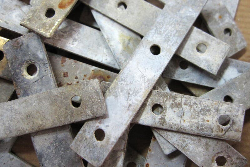 Used iron angle stock image. Image of holes, angle, table - 73784663