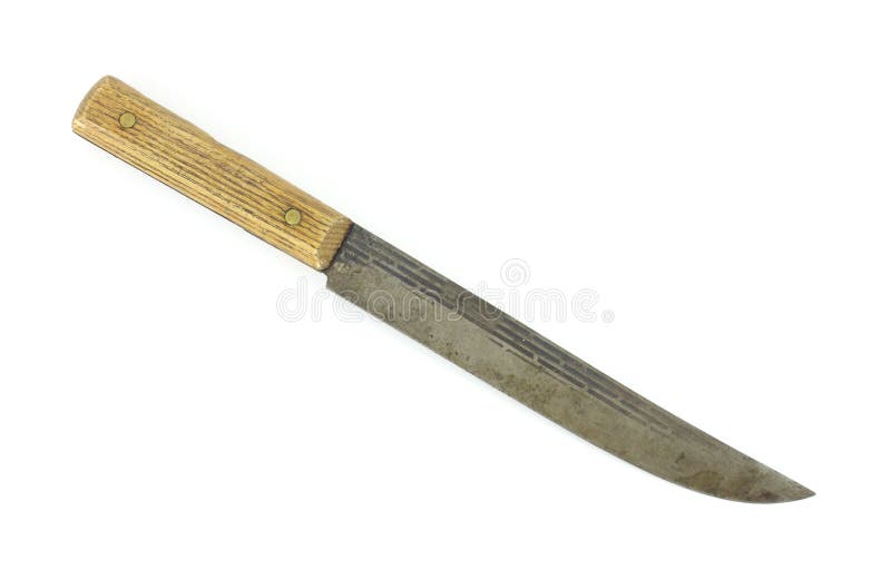 Used kitchen knife stock photo. Image of handle, worn - 16209280