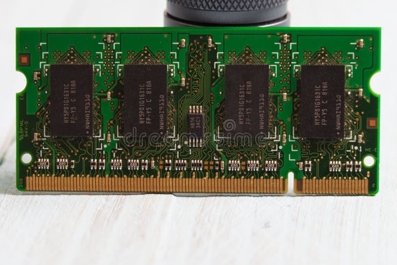 Used Laptop Memory Module so-DIMM Close-up on a White Background Stock ...