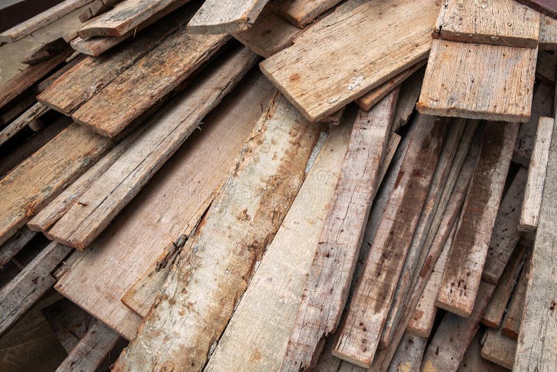 Used Mold Wood in the Construction Work Site. Construction Timber Wood ...