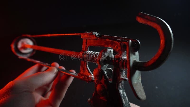 Assembly Gun for Sealants for Construction Work in Red Light Stock ...