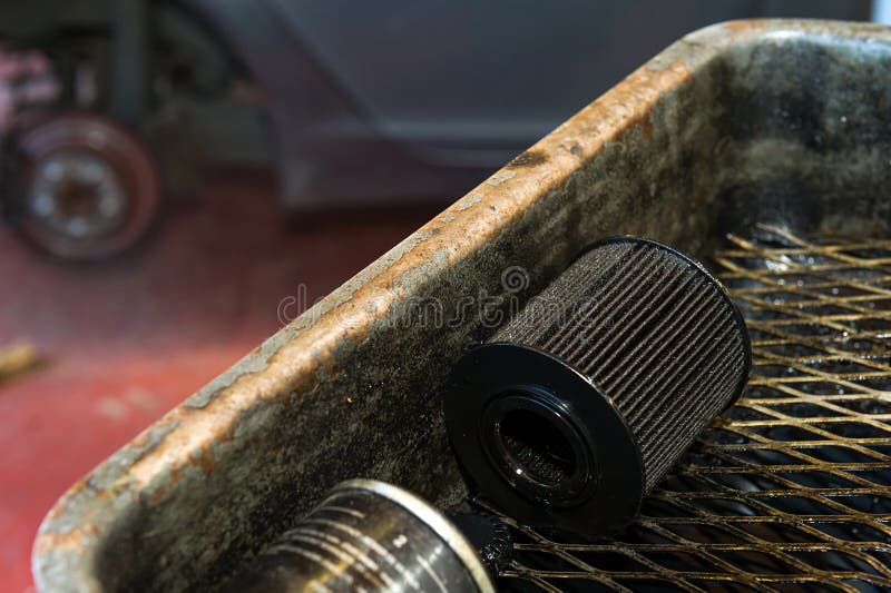 Used oil filter stock photo. Image of fluid, circle, automotive - 60503272