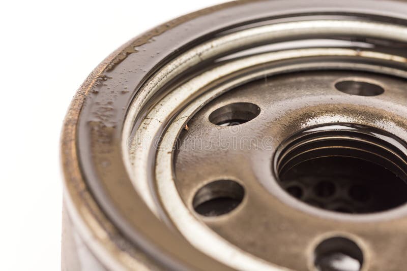 Used old car oil filter stock photo. Image of pollutio - 73120222