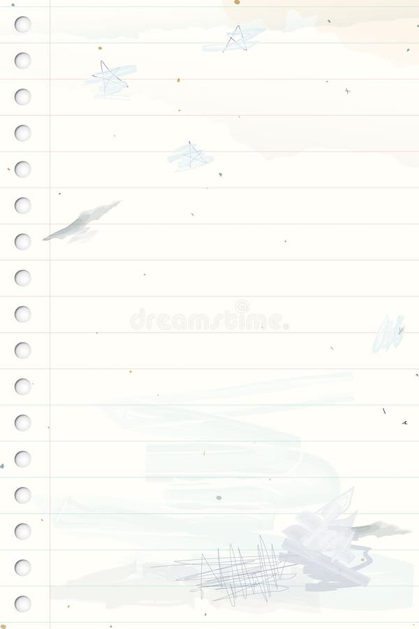 Used Old Notebook Paper Vertical Background with Stained Effect Graphic ...