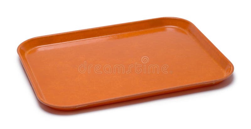 Used Orange Lunch Tray stock image. Image of food, white - 276717161
