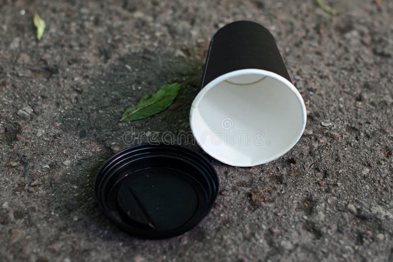 Used paper coffee cup stock photo. Image of espresso - 97086022