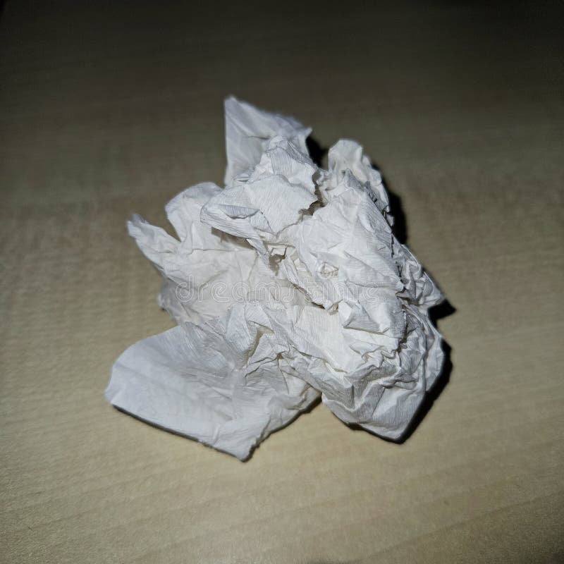 Used Paper Napkin Lying on the Table Stock Image - Image of lying ...