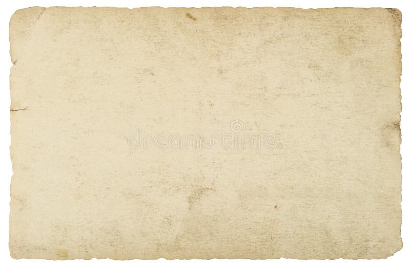 Used Paper Texture Old Cardboard Isolated White Background Stock Photo ...