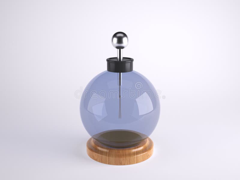 Traditional Electroscope with Rod and Cloth, Used for Demonstration in ...
