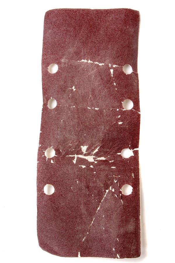 Used Piece of Sandpaper of Rectangular Shape. Stock Photo - Image of ...