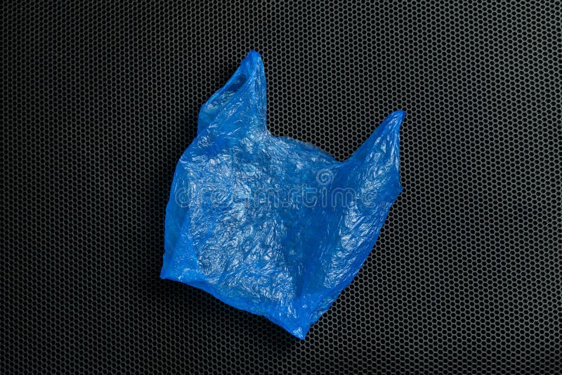Used Plastic Bag Package Isolated Flat Lay Design, Environmental Waste ...