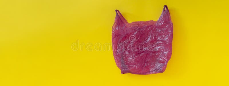 Used Plastic Bag Package Isolated Flat Lay Design, Environmental Waste ...