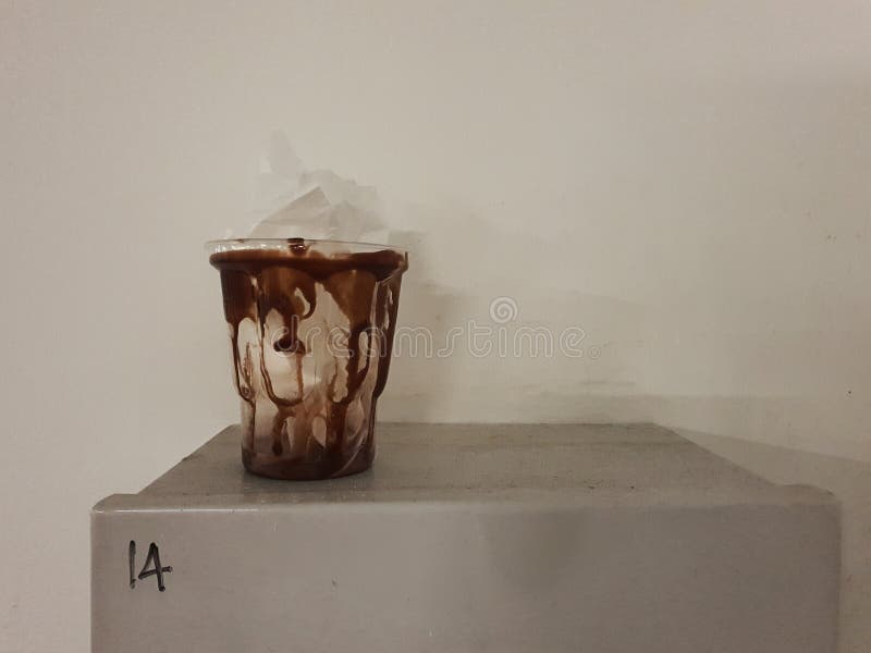 Used plastic cup litter stock image. Image of clean - 328129181