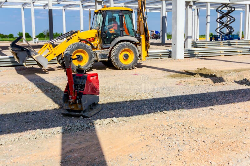 Used Rammer Standing at Building Site Editorial Stock Image - Image of ...