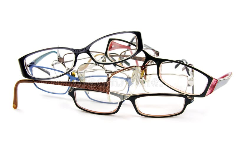 Eyeglasses pile stock photo. Image of lens, eyeglasses - 14569742