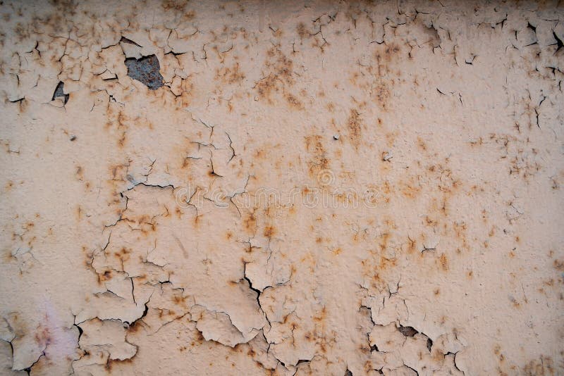 Used Rusty Red Metal Surface with Fall Off Pieces Stock Image - Image ...