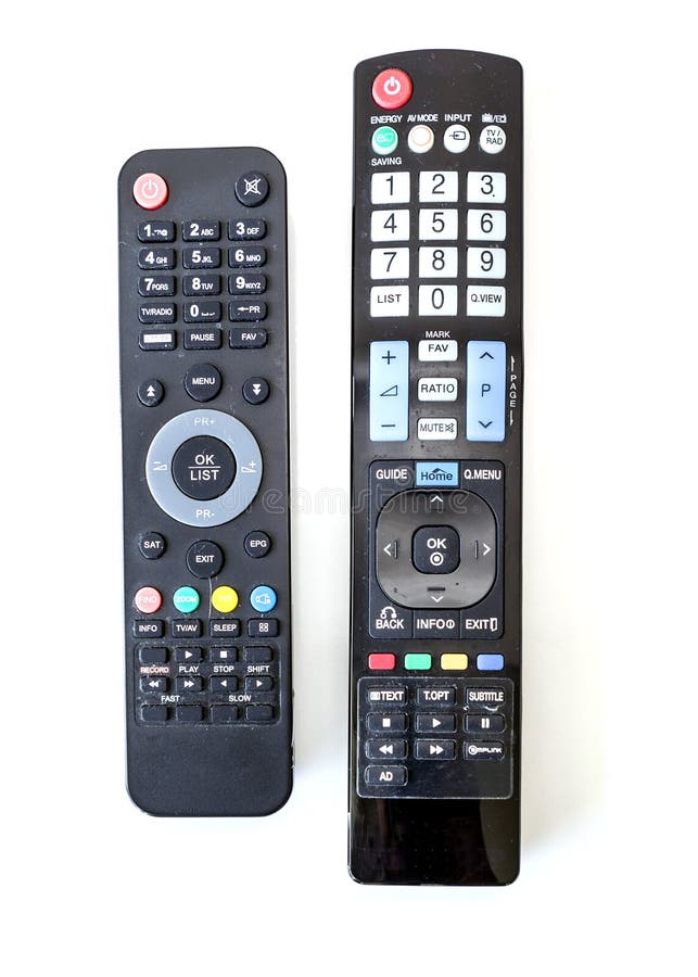 Satellite TV Remote Control Stock Photo - Image of device, signal: 13530286