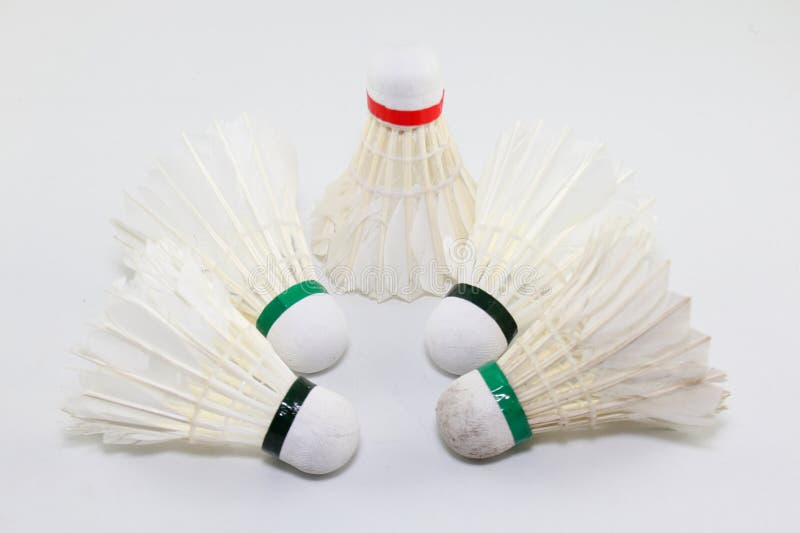 Old and Damaged Shuttlecock on the Ground Stock Image - Image of ...