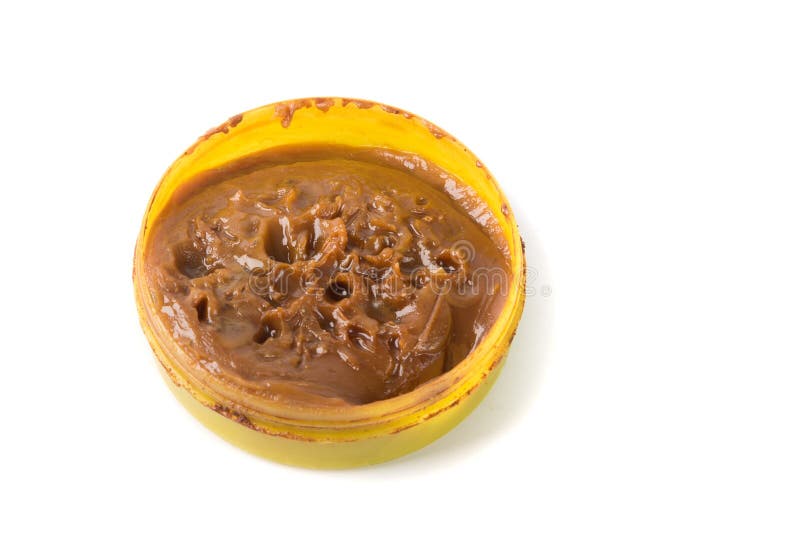 Used Solder Wax Isolated on White Background Stock Photo - Image of ...