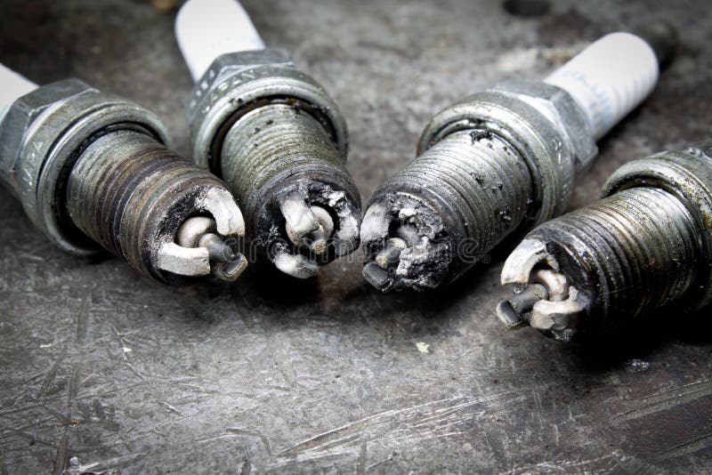 Used spark plugs stock photo. Image of close, motor, electricity - 87742666