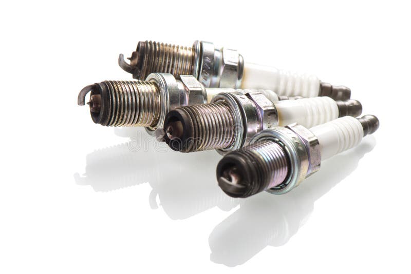 Used spark plugs stock image. Image of automotive, metal - 60226603