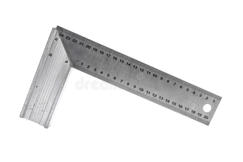 Used Steel Square with Centimeters , Isolated on White Background Stock ...