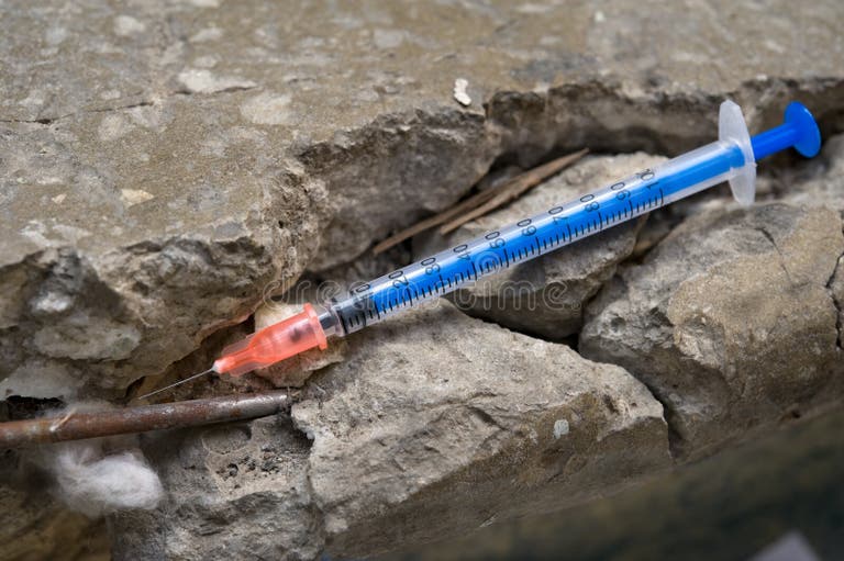 Used syringe stock image. Image of death, close, inject - 20996717