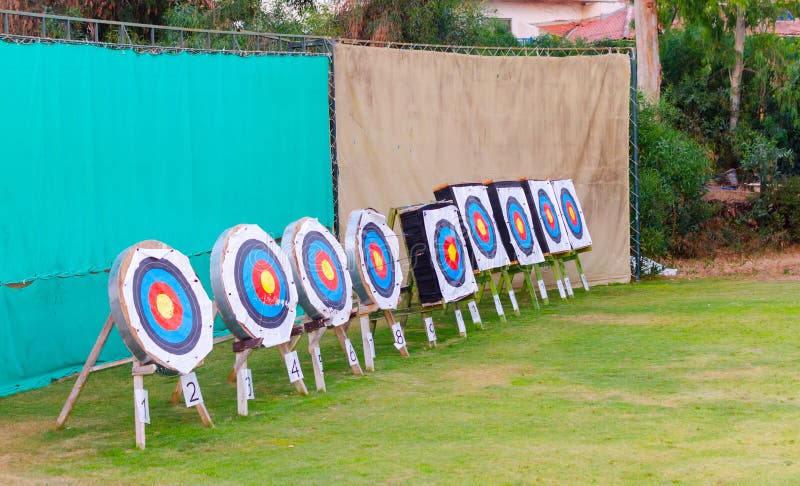 Archery targets stock photo. Image of outdoors, chevalier - 23411798
