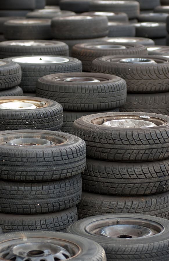 Used tires stock image. Image of dispose, disposal, pattern - 10749533