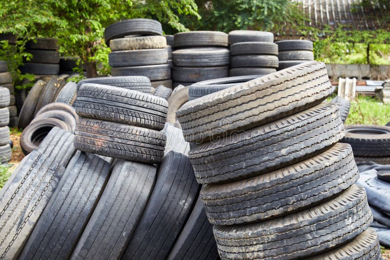 Used tires stock photo. Image of rubber, trash, black - 93687830