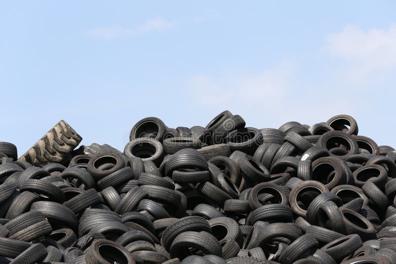 Shredded tires stock image. Image of stack, reuse, dump - 74402499