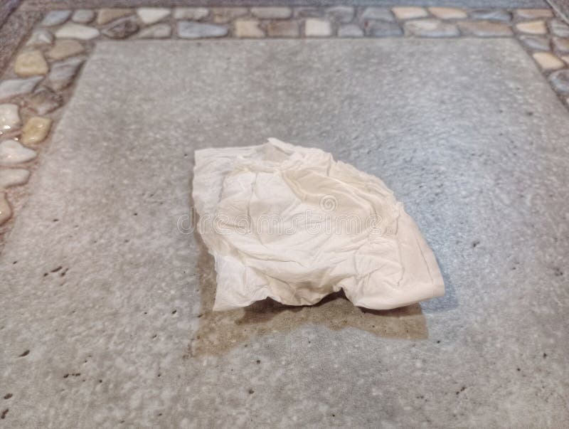 Used Tissue or Tissue Waste Stock Image - Image of softness, isolated ...