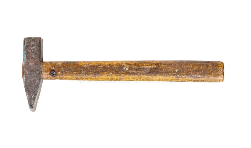 Old hammer isolate stock image. Image of heavy, rusty - 306049171