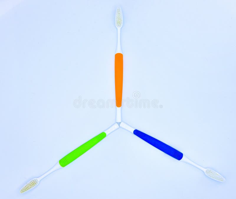 Used Toothbrush, Toothpaste on White Background. for Refreshment, Used ...