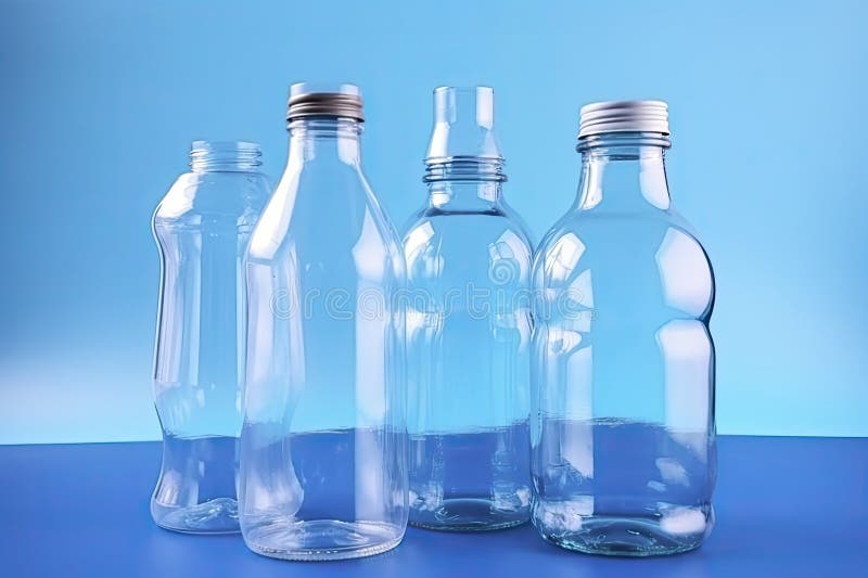 Group of Blue Transparent Plastic PET Preforms is Ready To Produce for ...