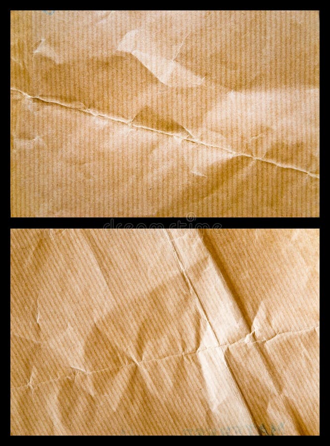 Used up parcel paper 2 stock photo. Image of crumple, bundle - 5541292