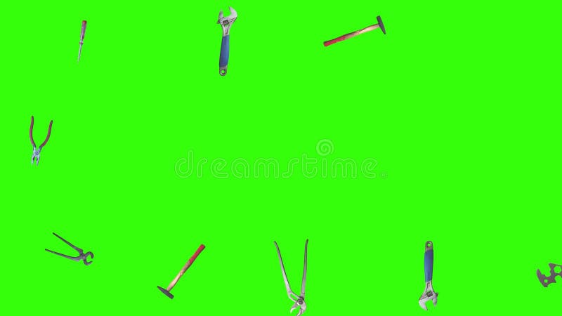 Used Vintage Hand Tools Animation, Chroma Key, Graphic Source Element ...