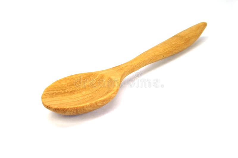 Used wooden spoon isolated stock image. Image of kitchen - 39984321