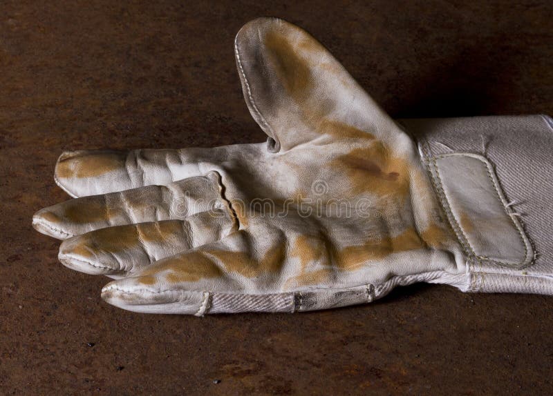 Used working glove stock image. Image of metal, horizontal - 21373569