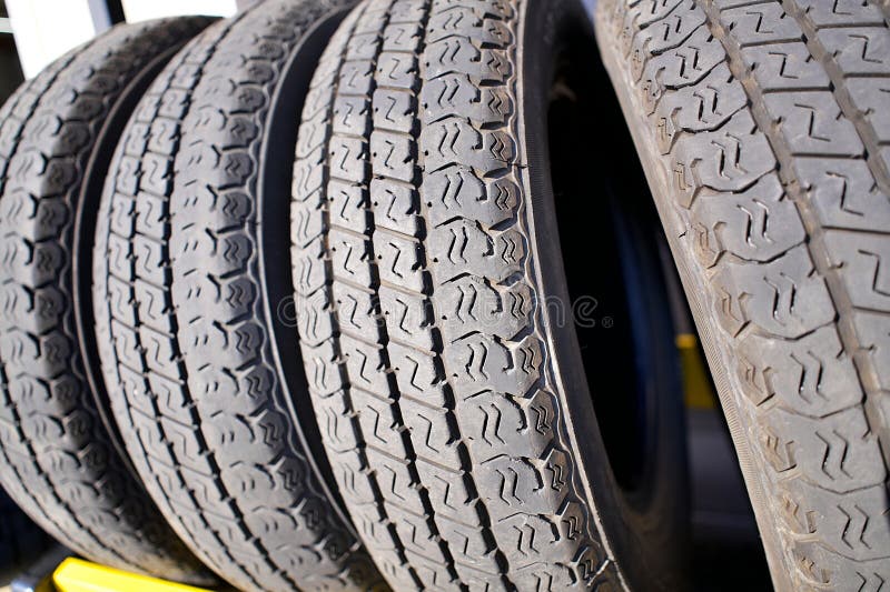 Used worn rubber tires stock image. Image of tire, used - 344465193