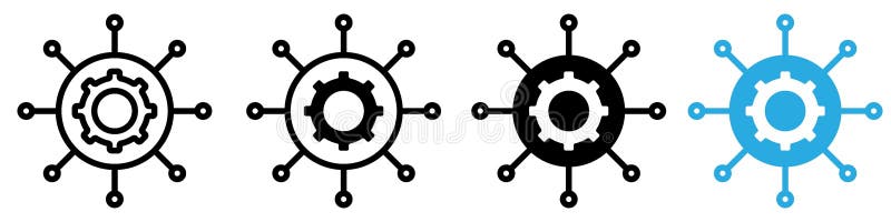 Useful Functions Icon Logo Set Vector Stock Vector - Illustration of ...